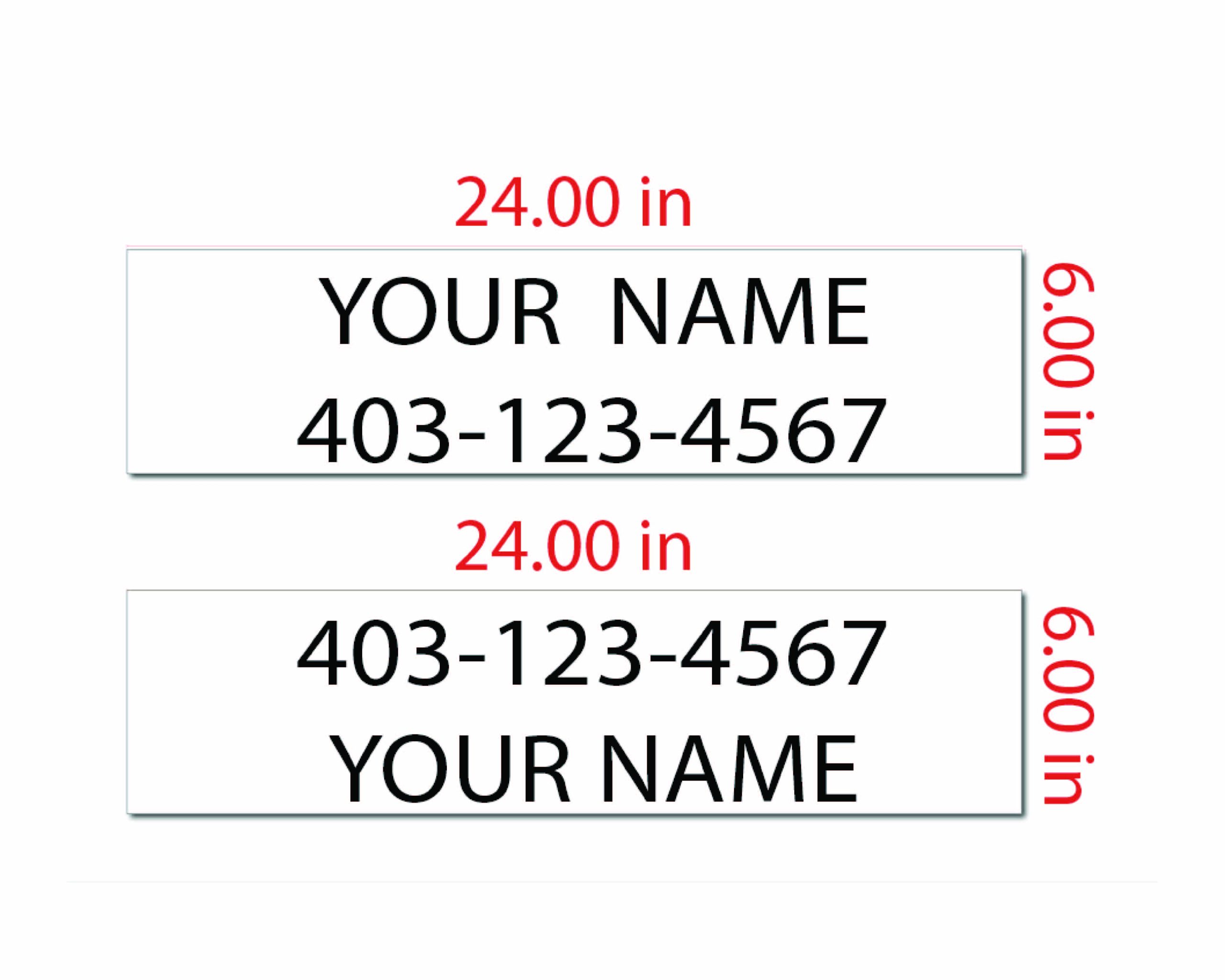 Coroplast sign hanger 24×6 inch or less (name with phone number) – JX ...