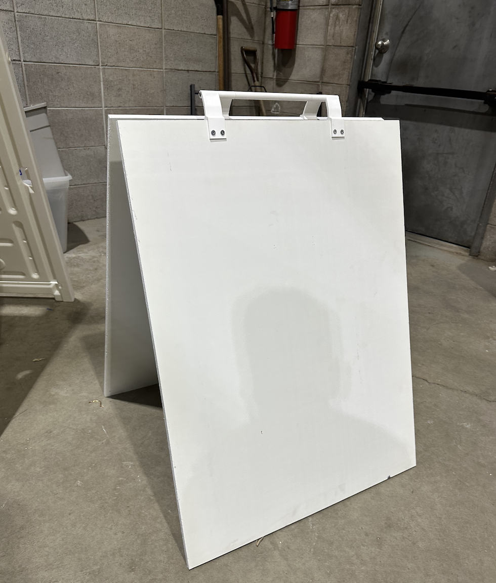 Sandwich Sign (A frame sign) Large Crezon Plywood – JX Printing