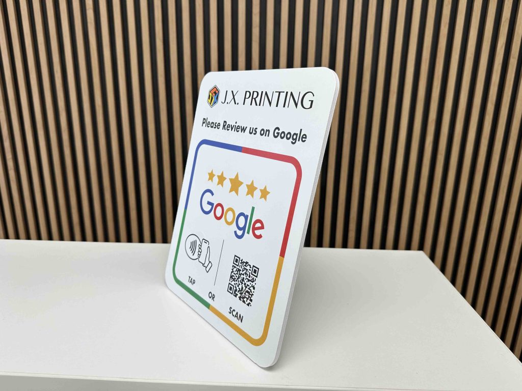 Google Review NFC Table Top Display – Letter size (8.5×11 inches) – JX ...